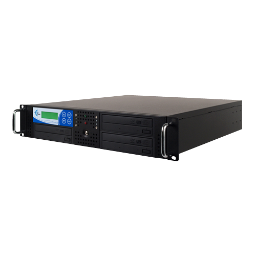 Rack Mount 3-Copy 24x DVD/CD Duplicator Black With 500GB (RK3TDVDB) – EZ Dupe, Inc.